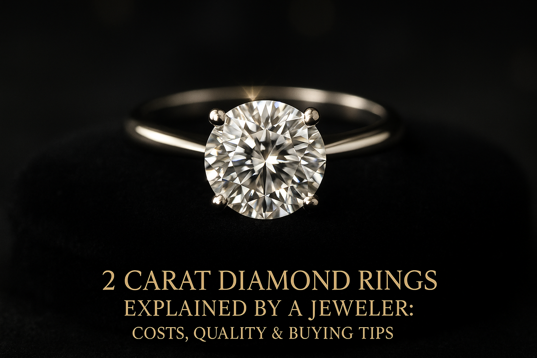 2 Carat Diamond Rings Explained by a Jeweler: Costs, Quality & Buying ...