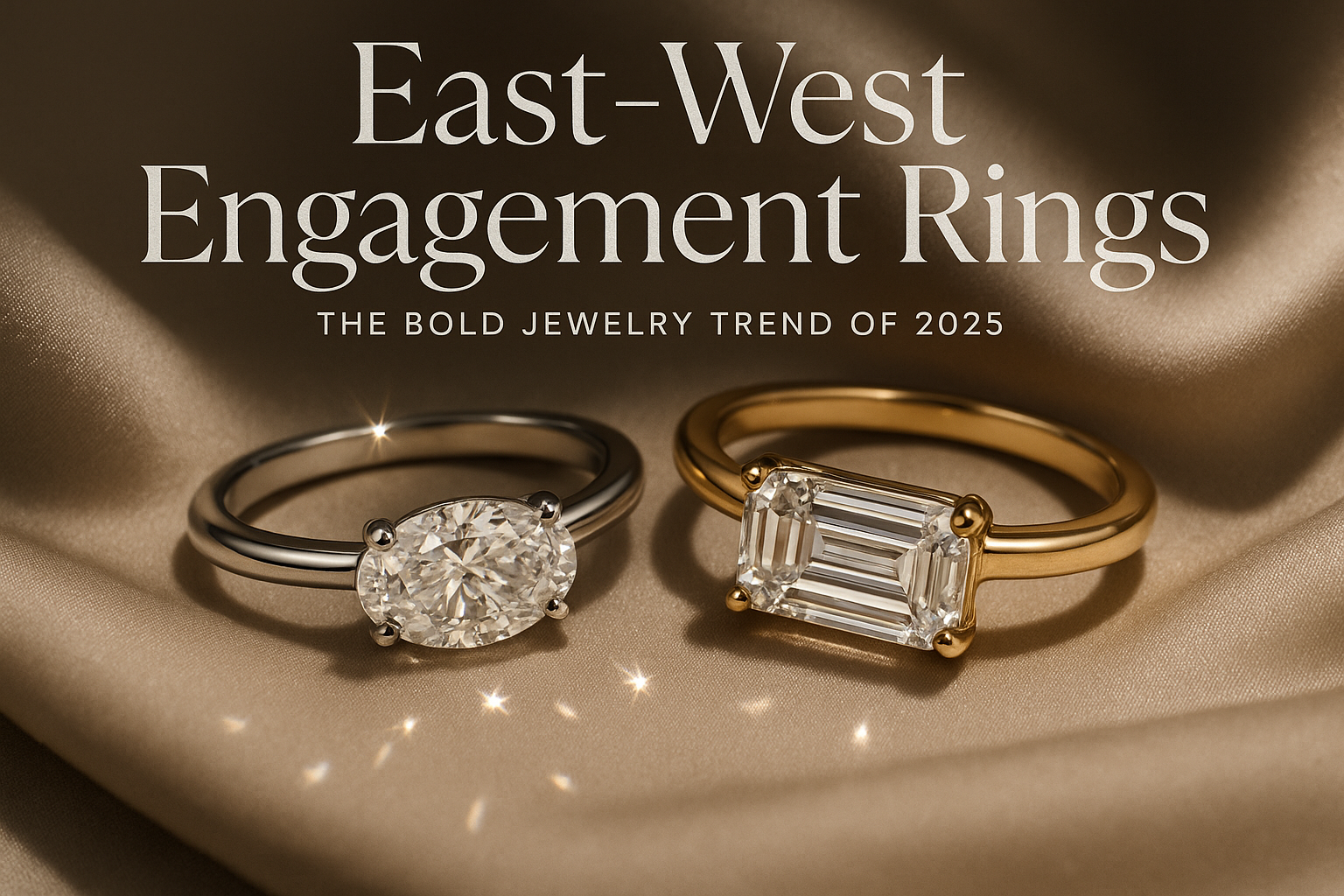 East-West Engagement Rings: The Bold Jewelry Trend of 2025 – Exotic ...