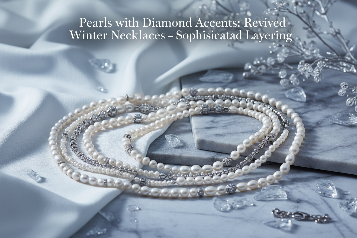 Pearls with Diamond Accents: Revived Winter Necklaces – Sophisticated ...