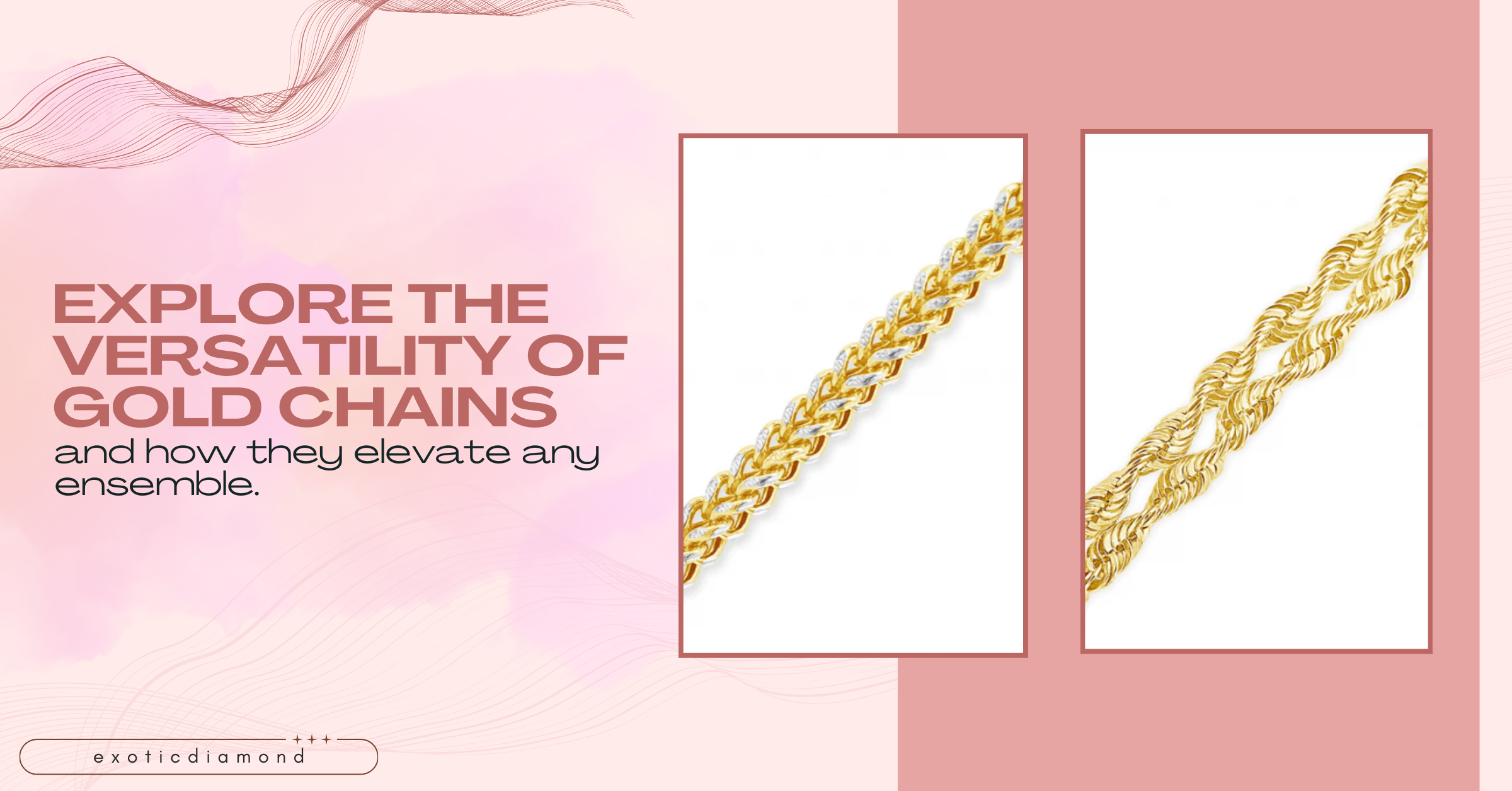 EXPLORE THE VERSATILITY OF GOLD CHAINS and how they elevate any ensemb ...