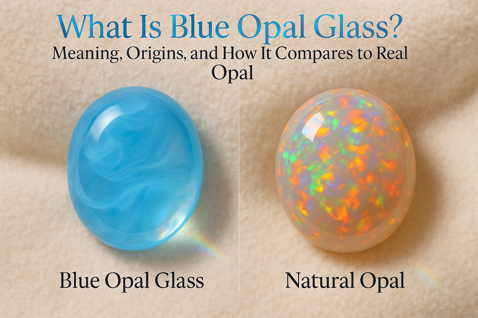 Blue Opal Glass vs. Real Opal: Price, Look & Jewelry Guide – Exotic ...