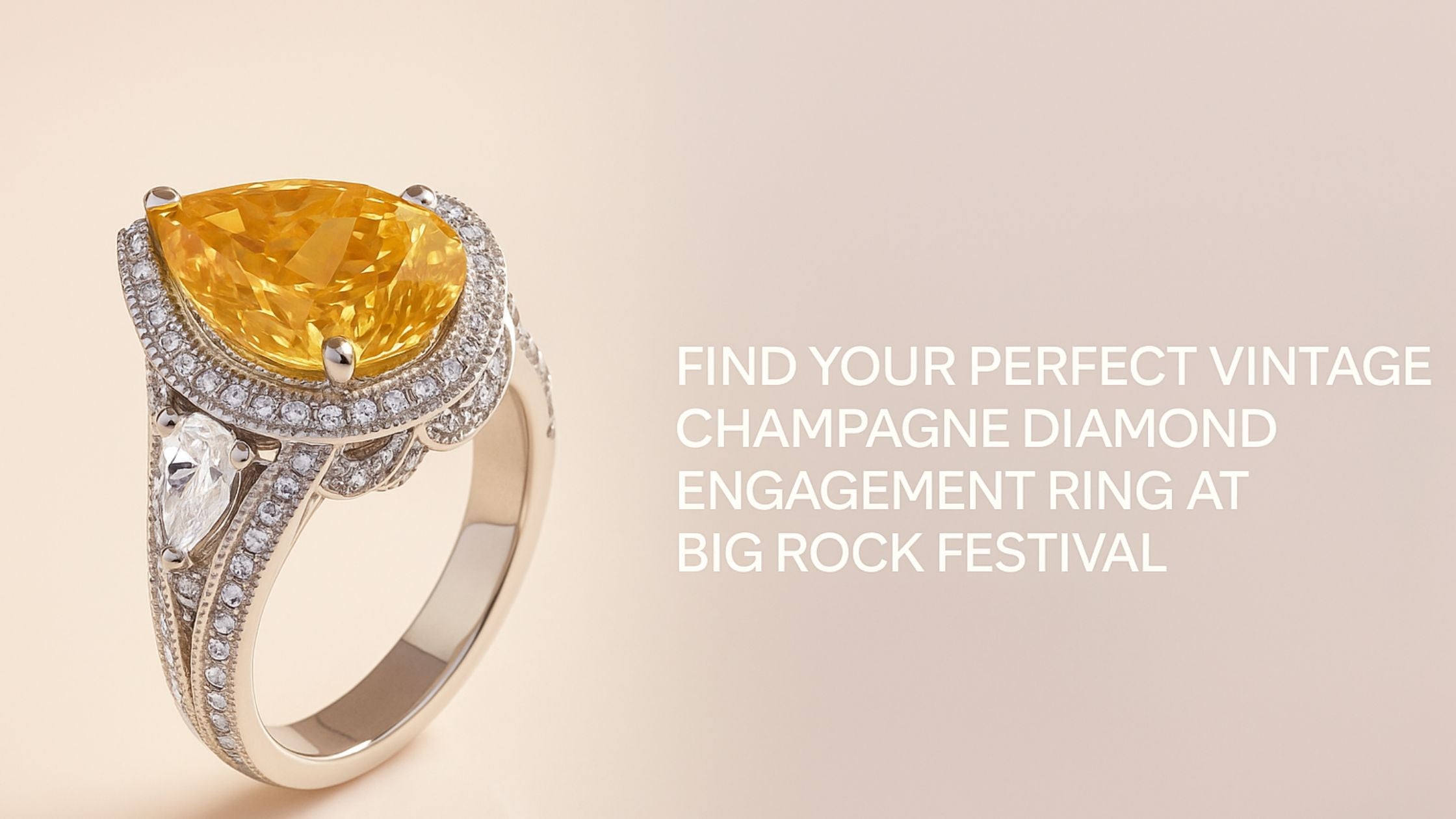 Find Your Perfect Vintage Champagne Diamond Engagement Ring at Big Roc ...