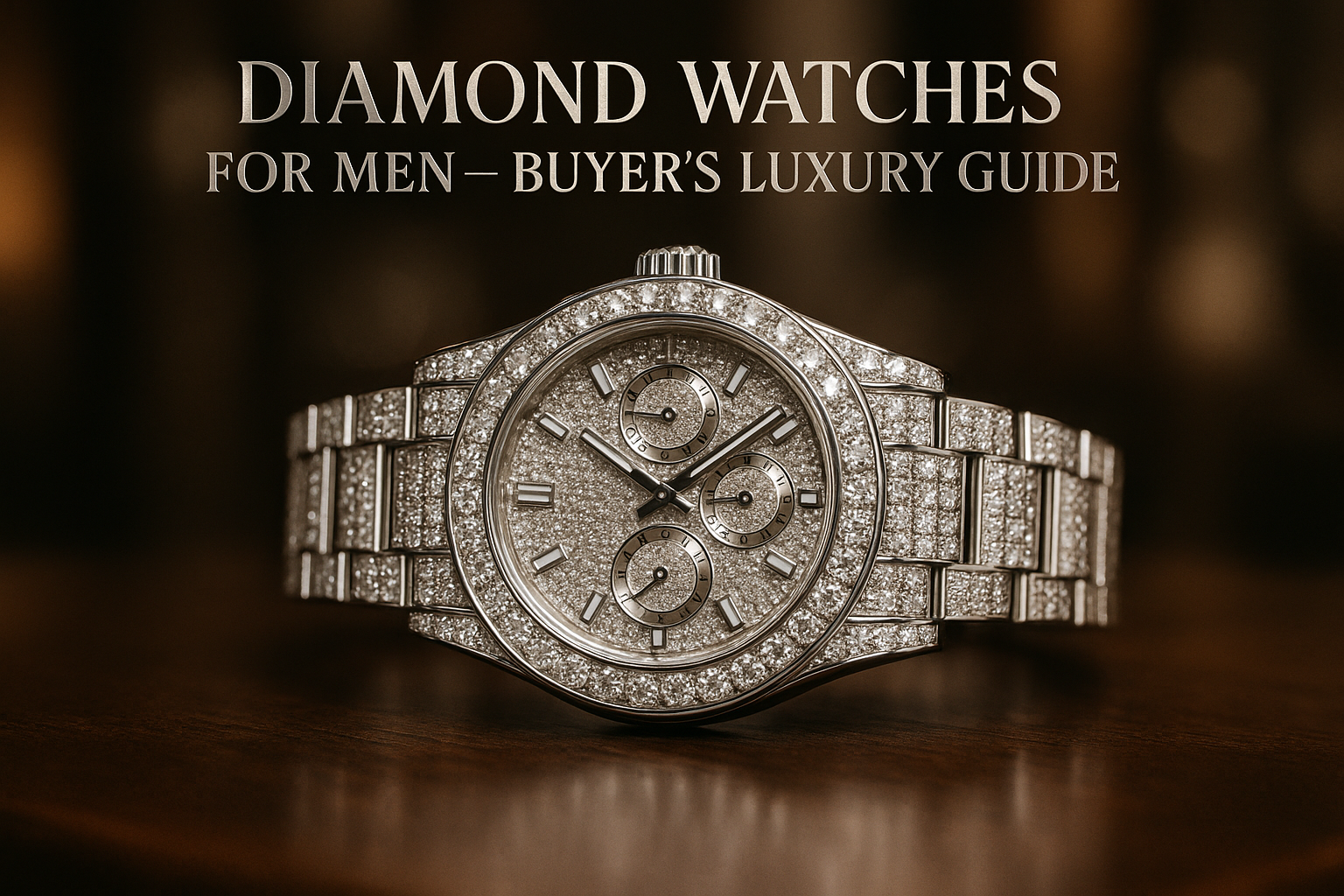 Diamond Watches for Men – Buyer’s Luxury Guide – Exotic Diamonds