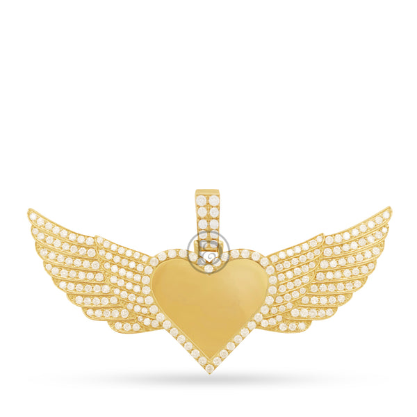 10K Yellow Gold Memory Pendant With 3.50CT Diamonds – Exotic Diamonds